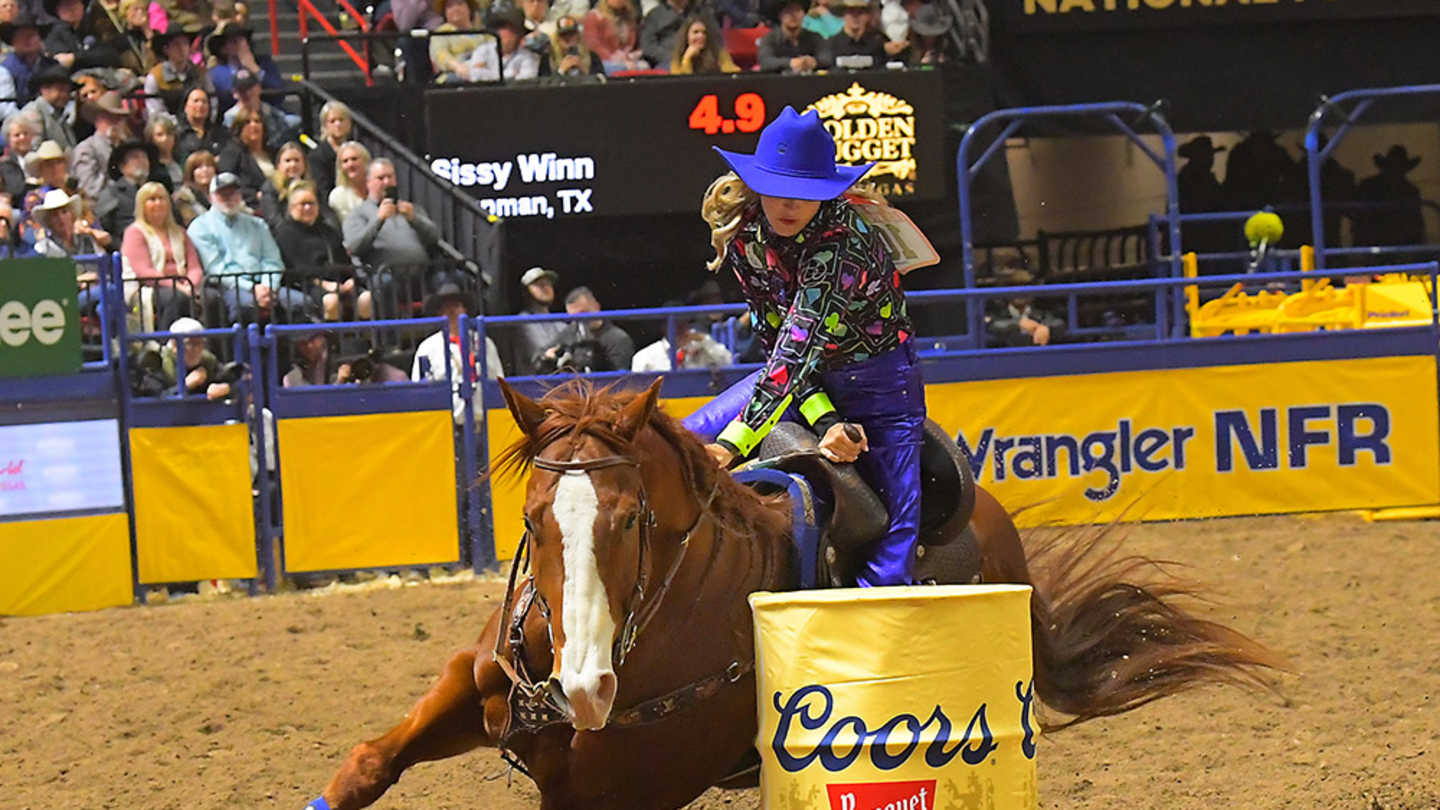 Sissy Winn Claims 2023 Wrangler National Finals Rodeo Barrel Racing ...