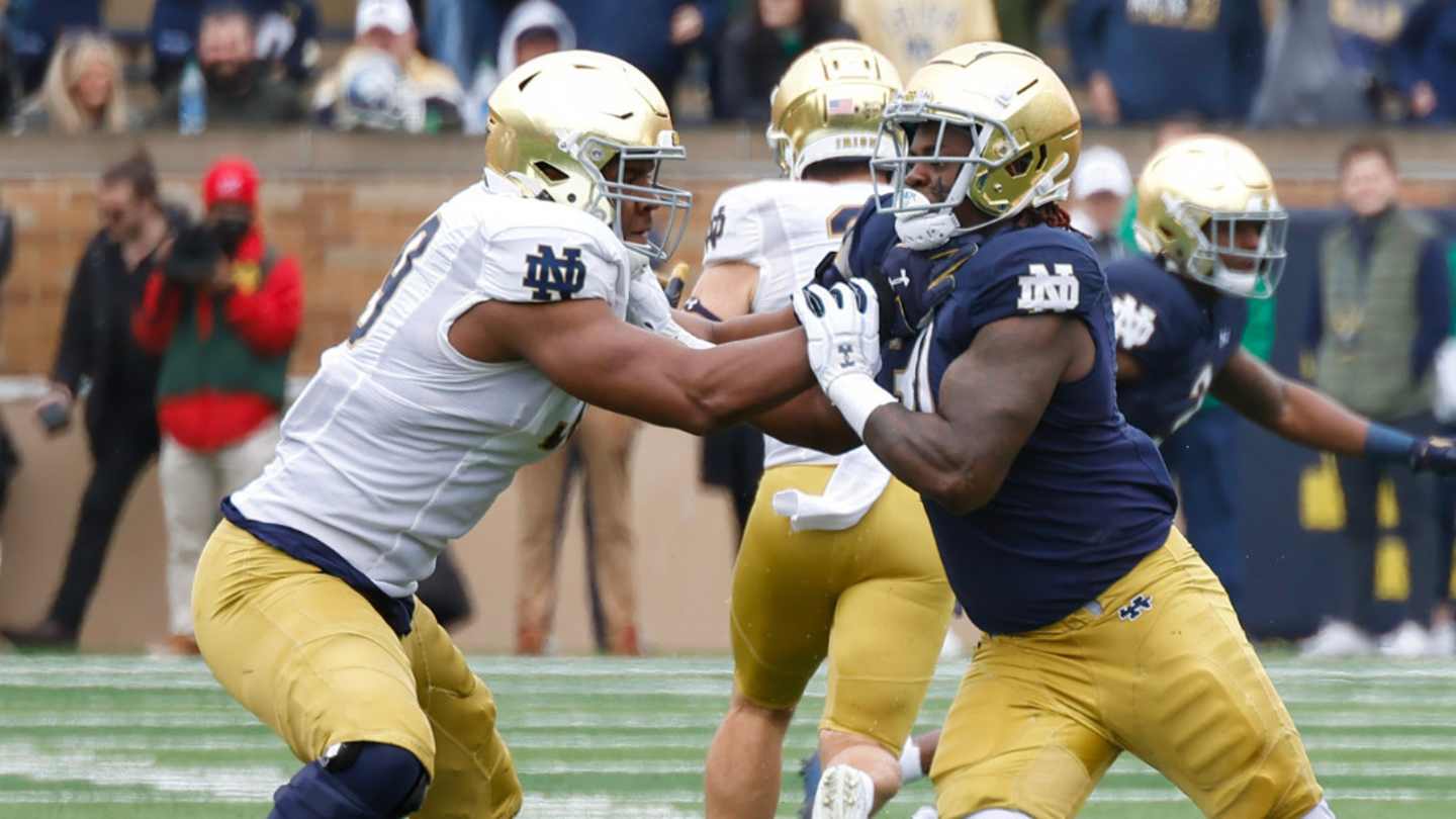 Notre Dame Lineman Aamil Wagner Continues To Work Toward Weight Goal ...