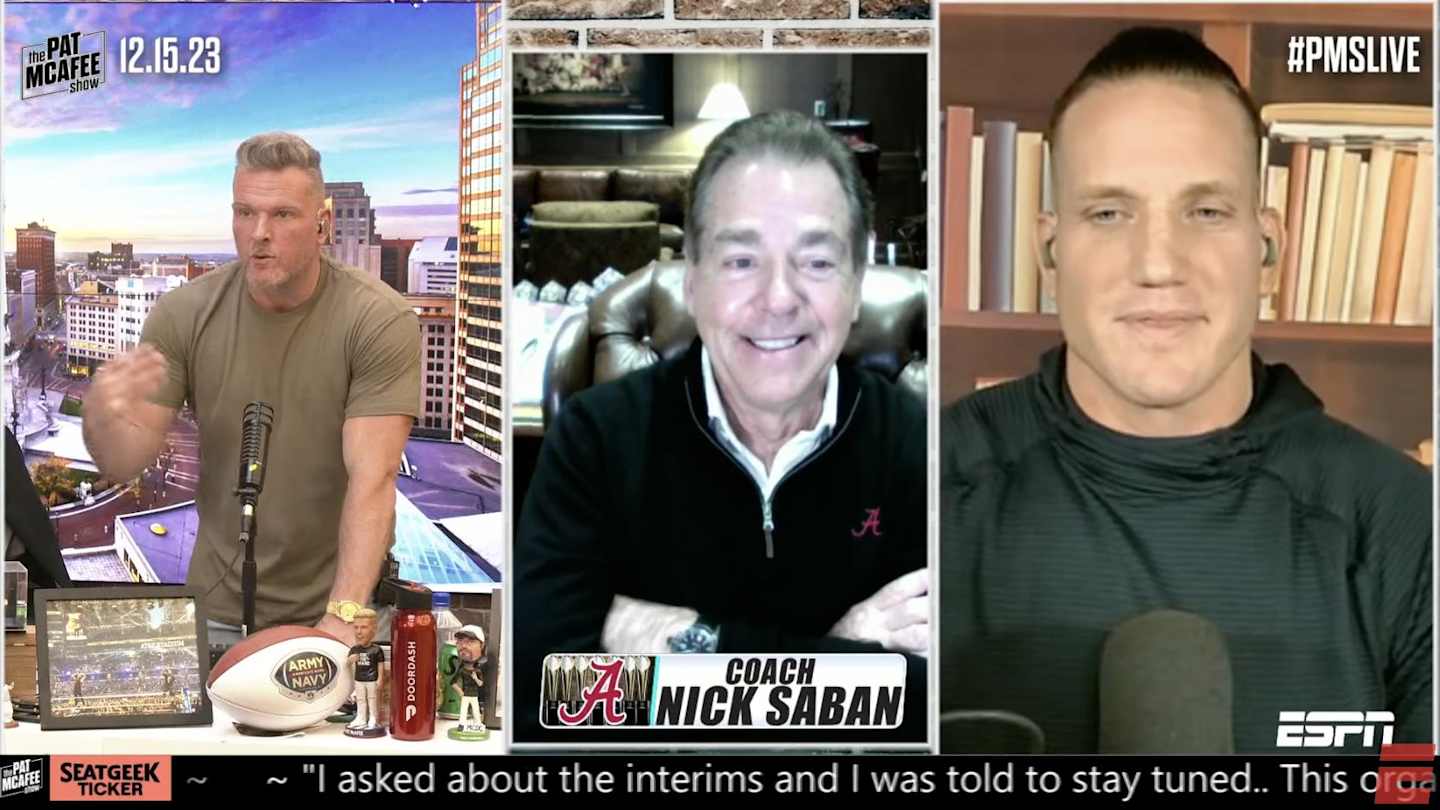 Nick Saban Details "The Process" Rose Bowl Prep Edition on The Pat ...