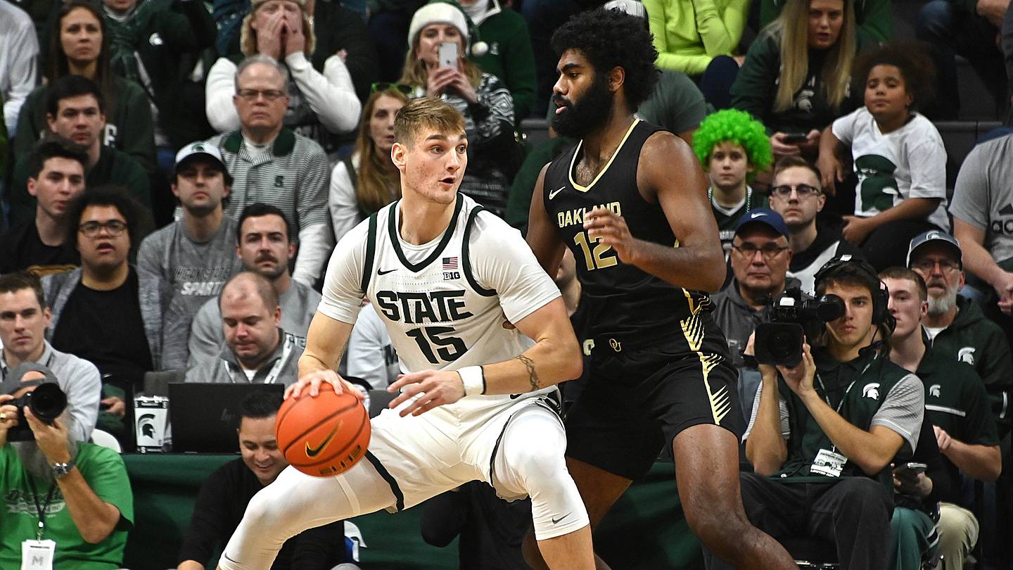 Michigan State men's basketball tops Oakland, two straight wins for ...
