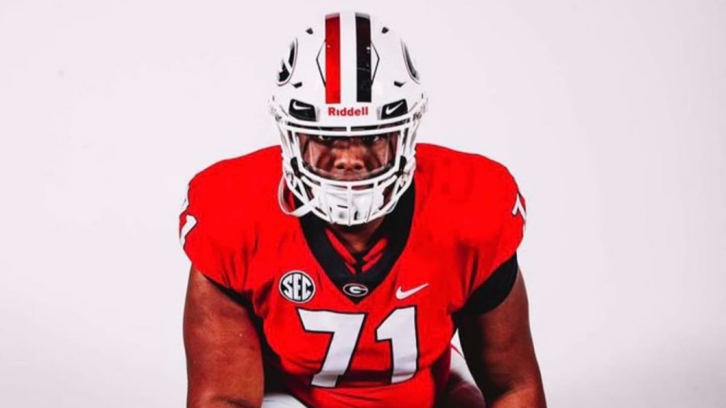 Georgia Football OL Daniel Calhoun Signs LOI on Early National Signing ...