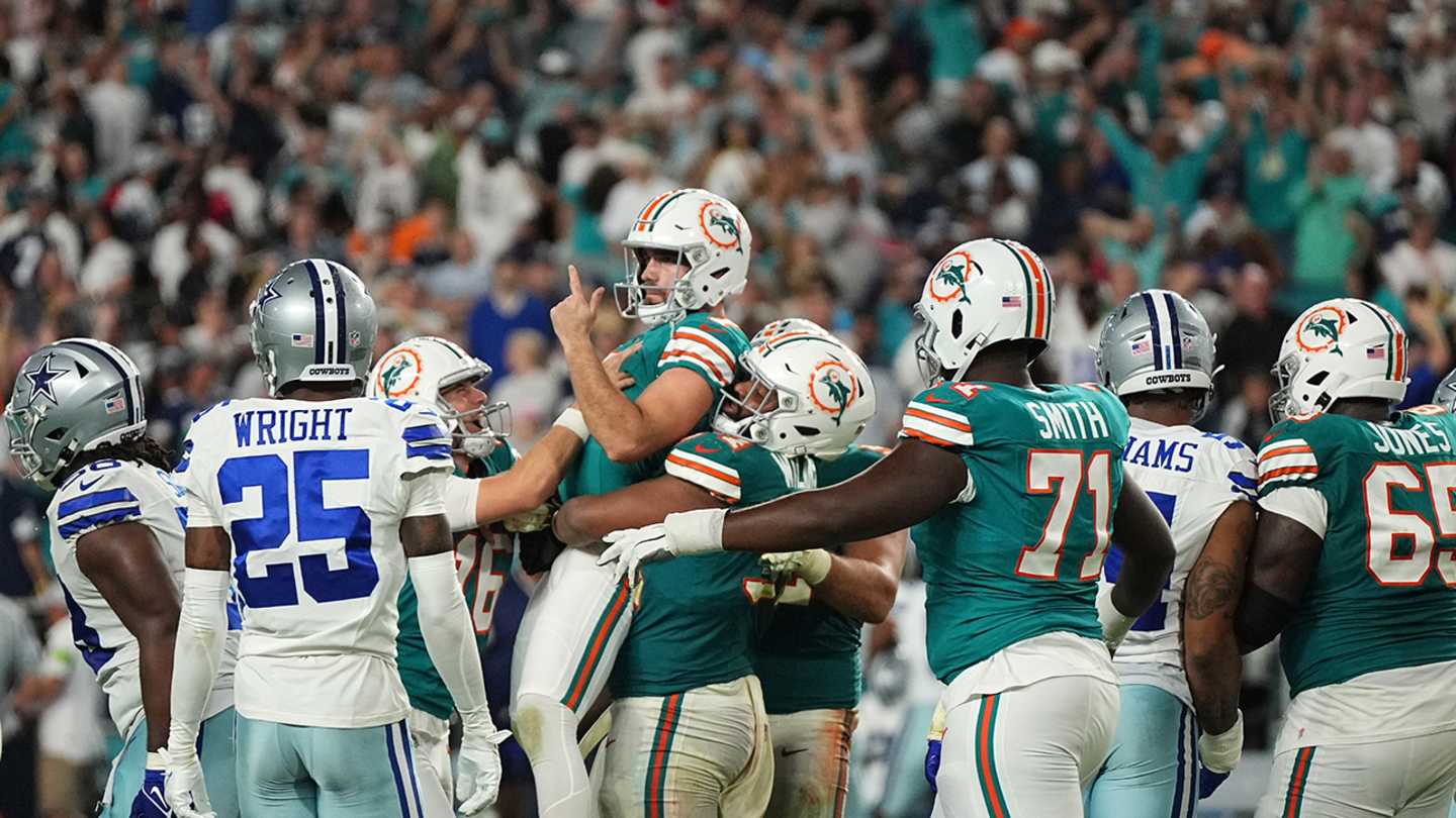 Dolphins’ Jason Sanders Had Elite Celebration After Game-Winning Field Goal vs. Cowboys - Sports ...