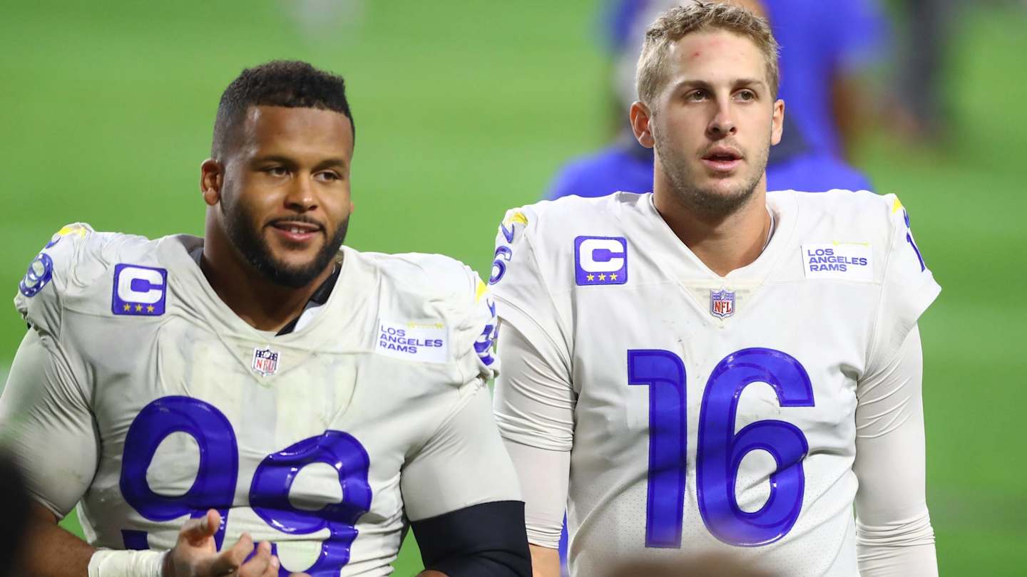 Aaron Donald, Jared Goff Exchanged Texts Ahead of Rams-Lions Playoff ...