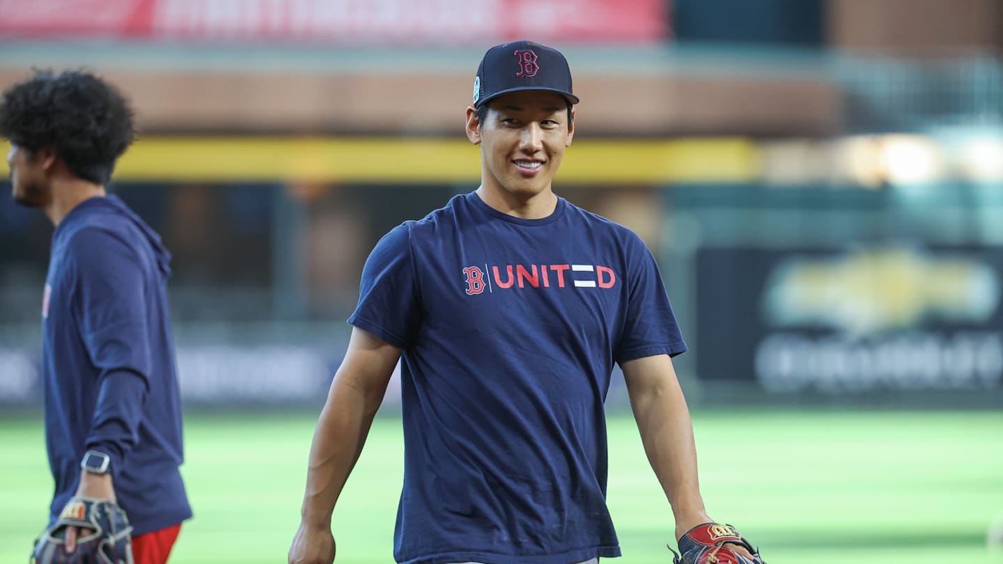 Boston Red Sox Outfielder Masataka Yoshida Shows Off New Custom Green Monster Cleats - Fastball