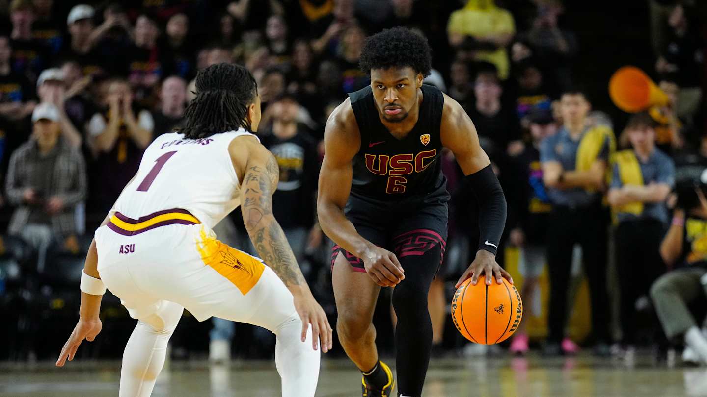 USC Basketball: Bronny James Goes Viral After Embarrassing ASU Pregame Moment - Sports ...