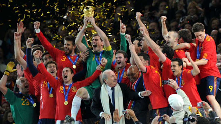 xavi and iniesta trophies