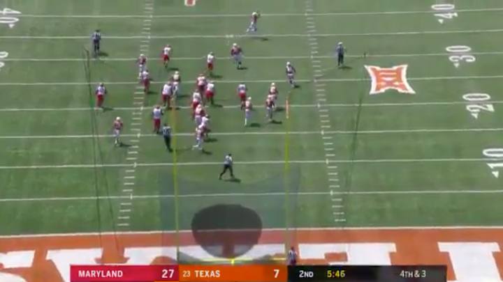 Texas-Maryland had two blocked FG-TD's in first half (VIDEO) - Sports ...