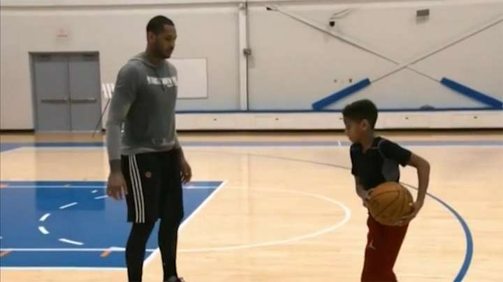 carmelo anthony practice