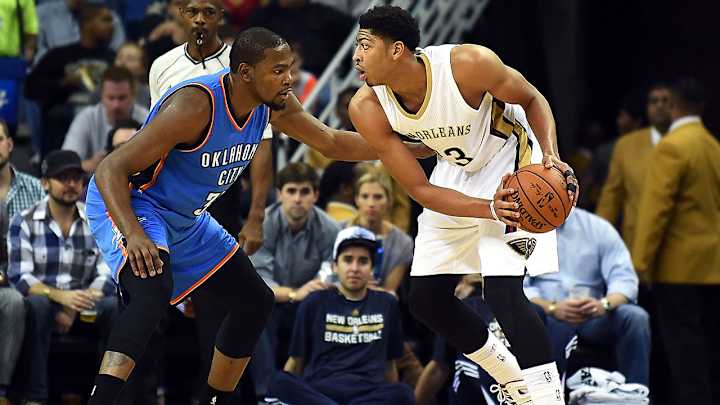 kevin durant next to anthony davis