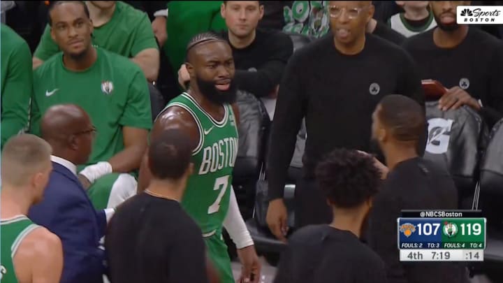 Jaylen Brown Ejected From Celtics-Knicks After Chirping Refs on Court, Bench - Sports Illustrated