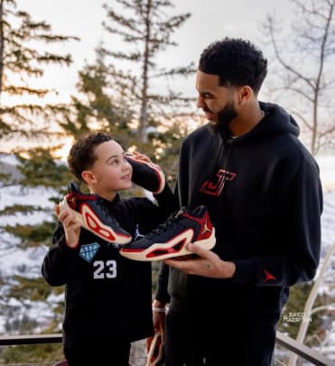 Jayson Tatum Unveils Jordan Tatum 1's - Sports Illustrated Boston ...