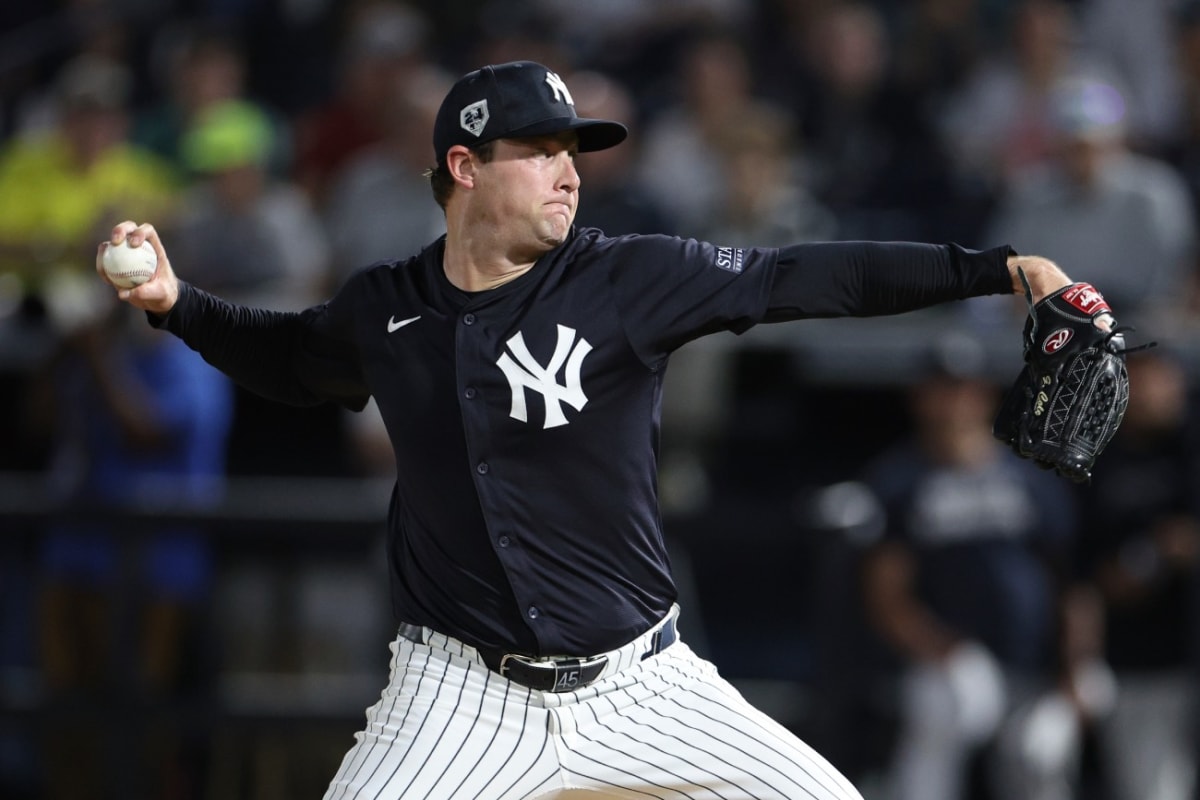 Yankees’ Gerrit Cole Annoyed by Daniel Vogelbach’s Bat Flip, Slow Trot After Spring Training ...