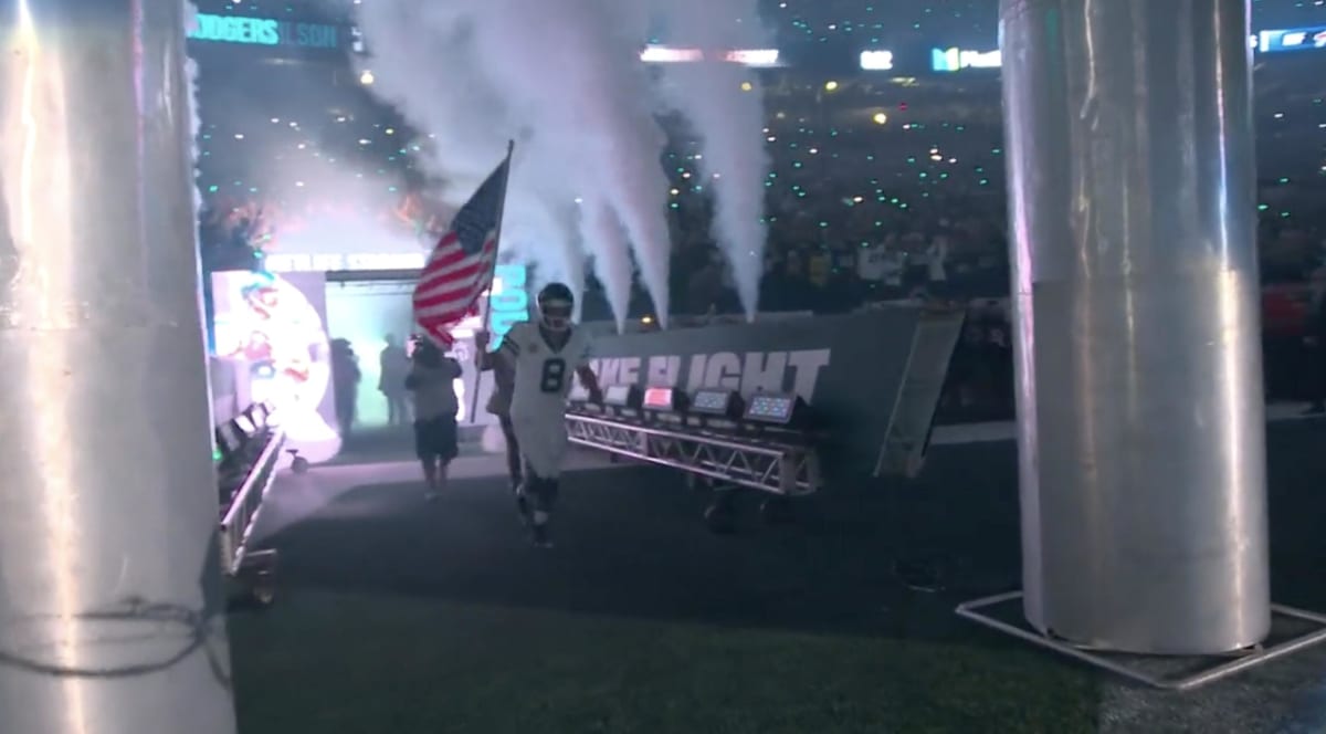 NFL Fans Loved Aaron Rodgers’ Dramatic Entrance, and Fun Handshake With ...