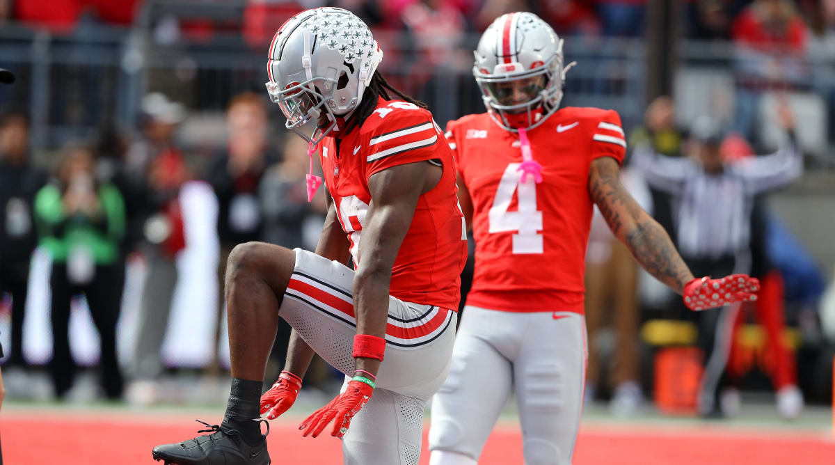 Marvin Harrison Jr. Salutes LeBron James With TD Celebration as Bryce ...