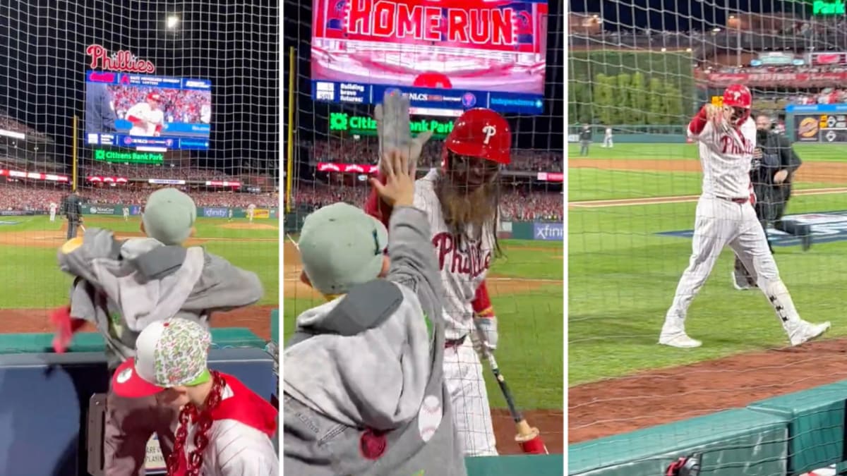 Nick Castellanos’s NLCS Game 1 Home Run Was Such a Special Moment for His Son, Liam