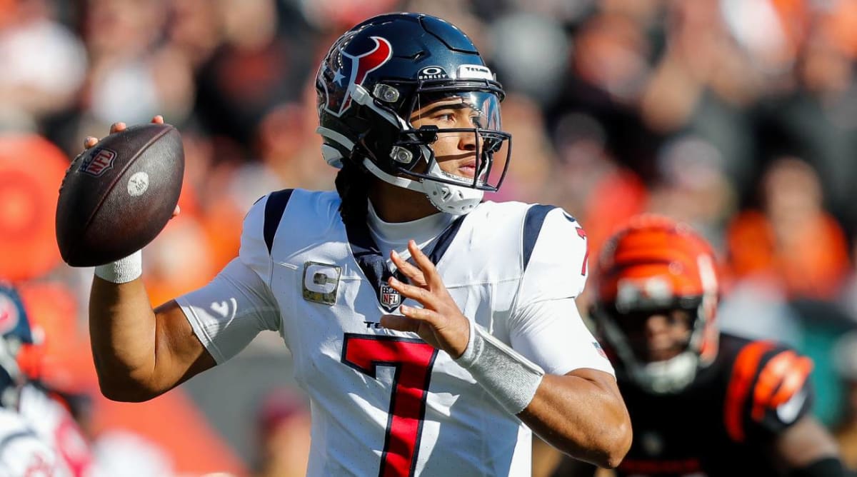 NFL Fans Wowed by C.J. Stroud Twirling Scramble and 20-Yard Throw