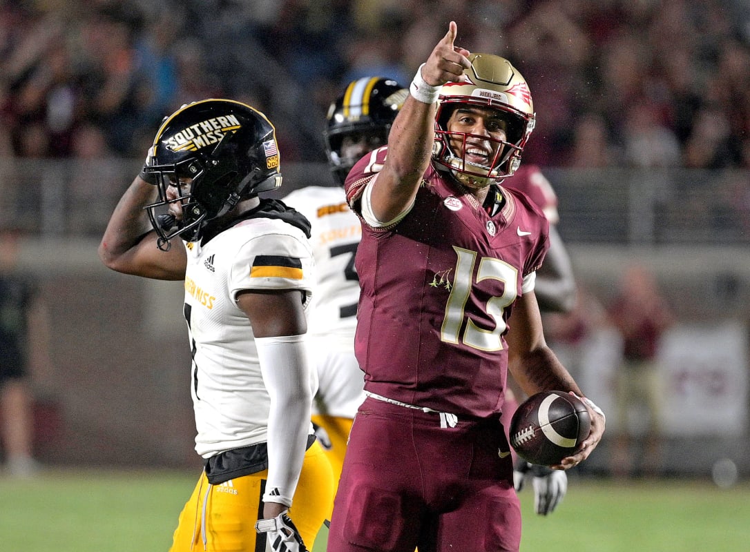 Florida State’s Jordan Travis Has Perfect Reaction to Alabama’s Rose ...