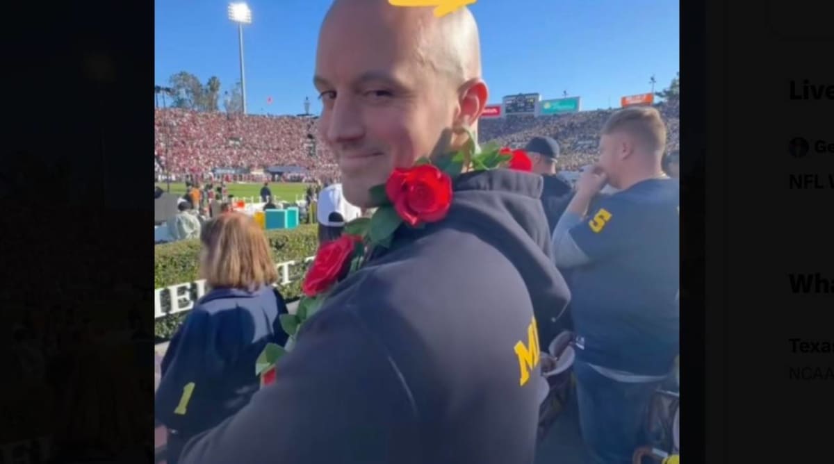 Brazen Connor Stalions Had Great Seat for Rose Bowl, and College ...