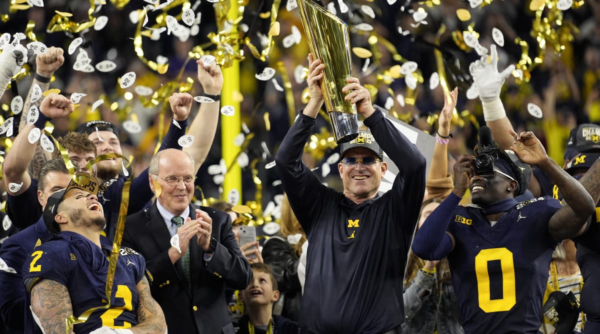Michigan AD Makes Declaration About Jim Harbaugh’s Contract at National ...