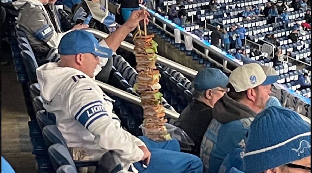 Lions Fan Became Internet Legend While Consuming 3-Foot Tall $250 ...