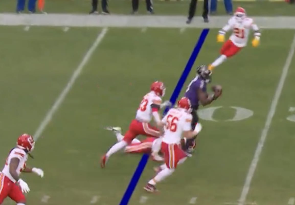 Lamar Jackson Caught His Own Pass for a 13-Yard Gain, and Tony Romo Was ...