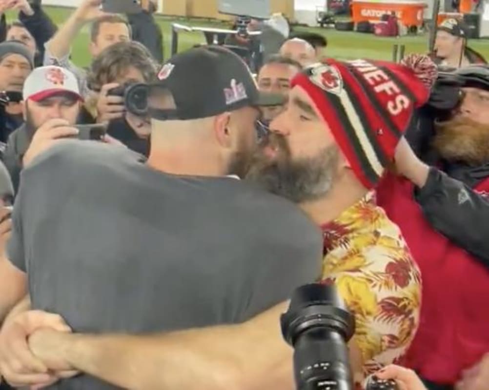 Jason Kelce Had Emphatic, NSFW Message for Travis Kelce After Chiefs Clinched Super Bowl Berth