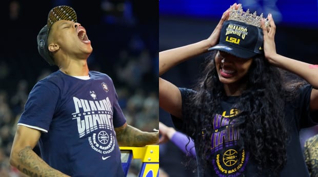 UConn’s Jordan Hawkins Reveals How He Plans to Celebrate With LSU Star ...