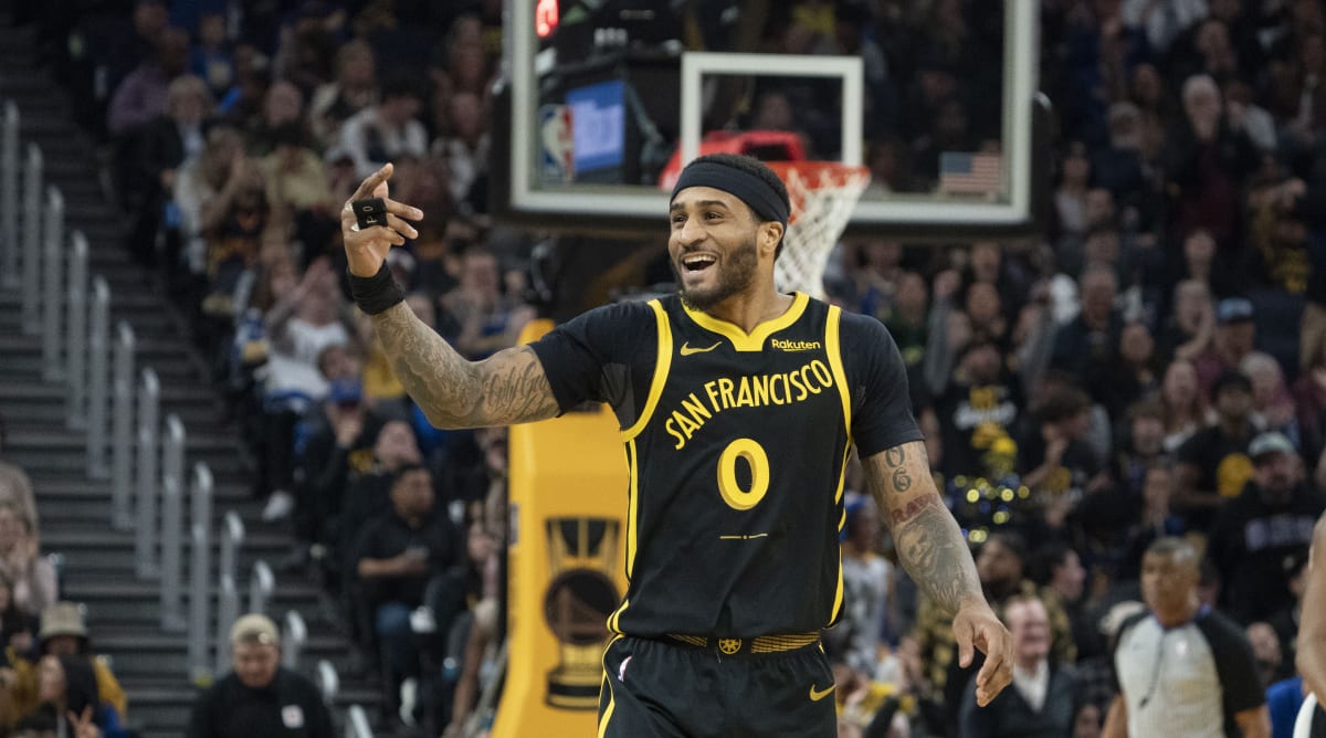 Gary Payton II Blocks Shot From Victor Wembanyama Into Stands