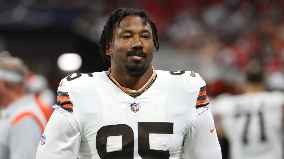 Myles Garrett Uses Quarterback Gravestones for Halloween Decorations ...
