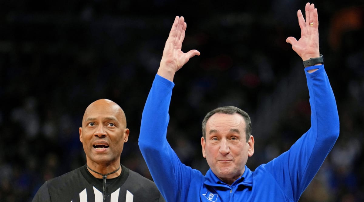 Coach K Jokes With Referee During Duke vs. Texas Tech Game | WKKY ...