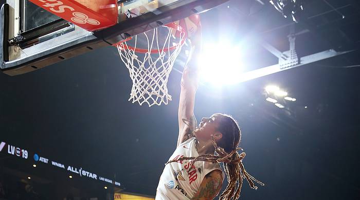 Brittney Griner dunk video: Sets WNBA All-Star Game record with three ...