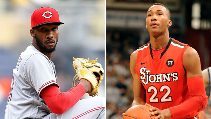 Amir Garrett: Reds pitcher wears St. John's basketball jersey (photo ...