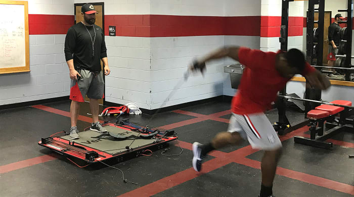 NFL Combine 2018: Nick Chubb Training in His Georgia Hometown - Sports ...