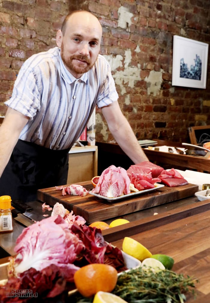 Michael Stember Sushi Chef Olympic Track Runner - Sports Illustrated