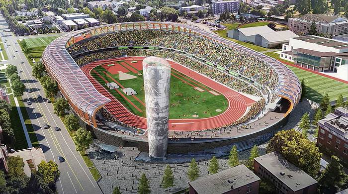 Hayward Field re-design: Oregon unveils new photos for renovations ...