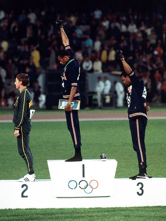 John Carlos, Tommie Smith: 1968 Olympics black power salute - Sports ...