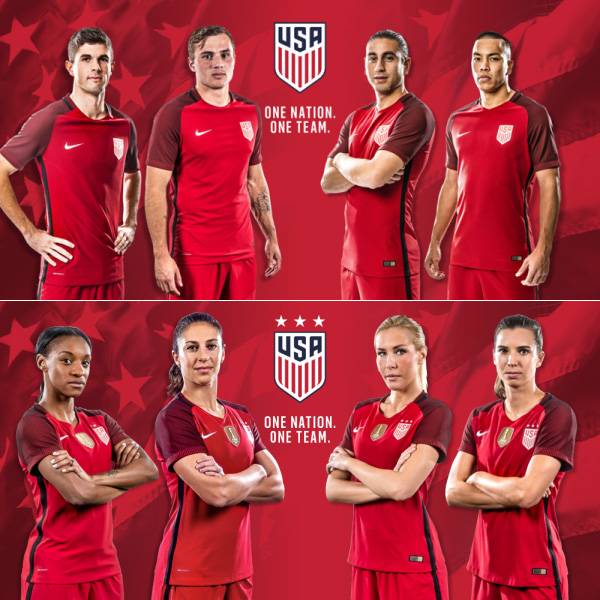 New US Soccer jersey: All-red uniform for USMNT, USWNT (PHOTOS ...