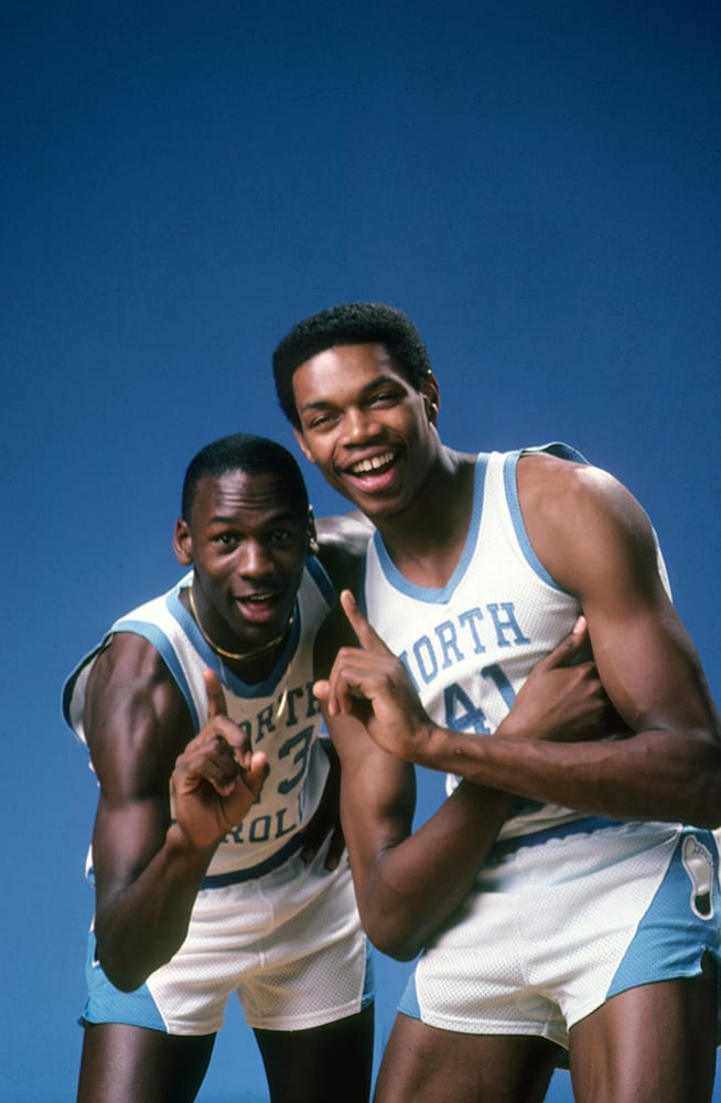 Michael Jordan and Sam Perkins spend an afternoon together in 1983 ...