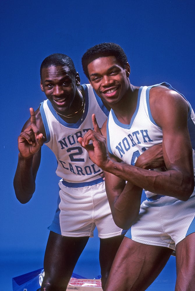 Michael Jordan and Sam Perkins spend an afternoon together in 1983 ...