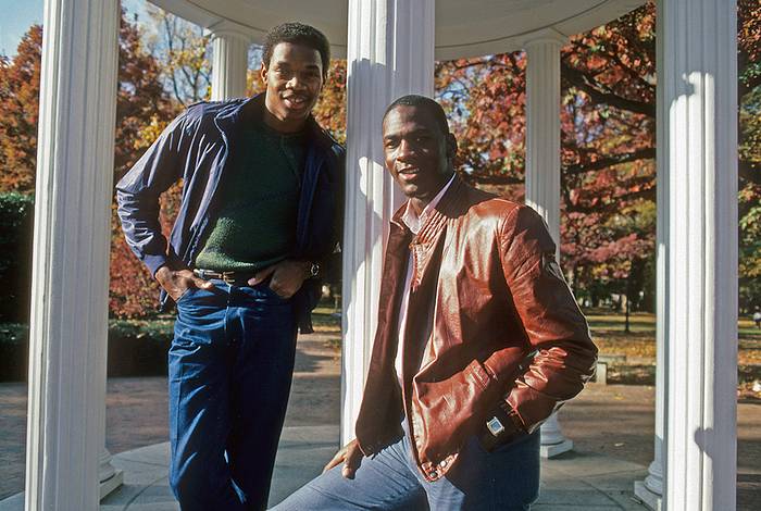 Michael Jordan and Sam Perkins spend an afternoon together in 1983 ...