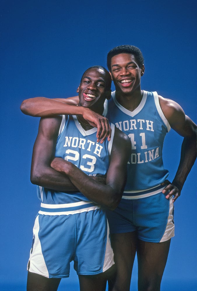 Michael Jordan and Sam Perkins spend an afternoon together in 1983 ...