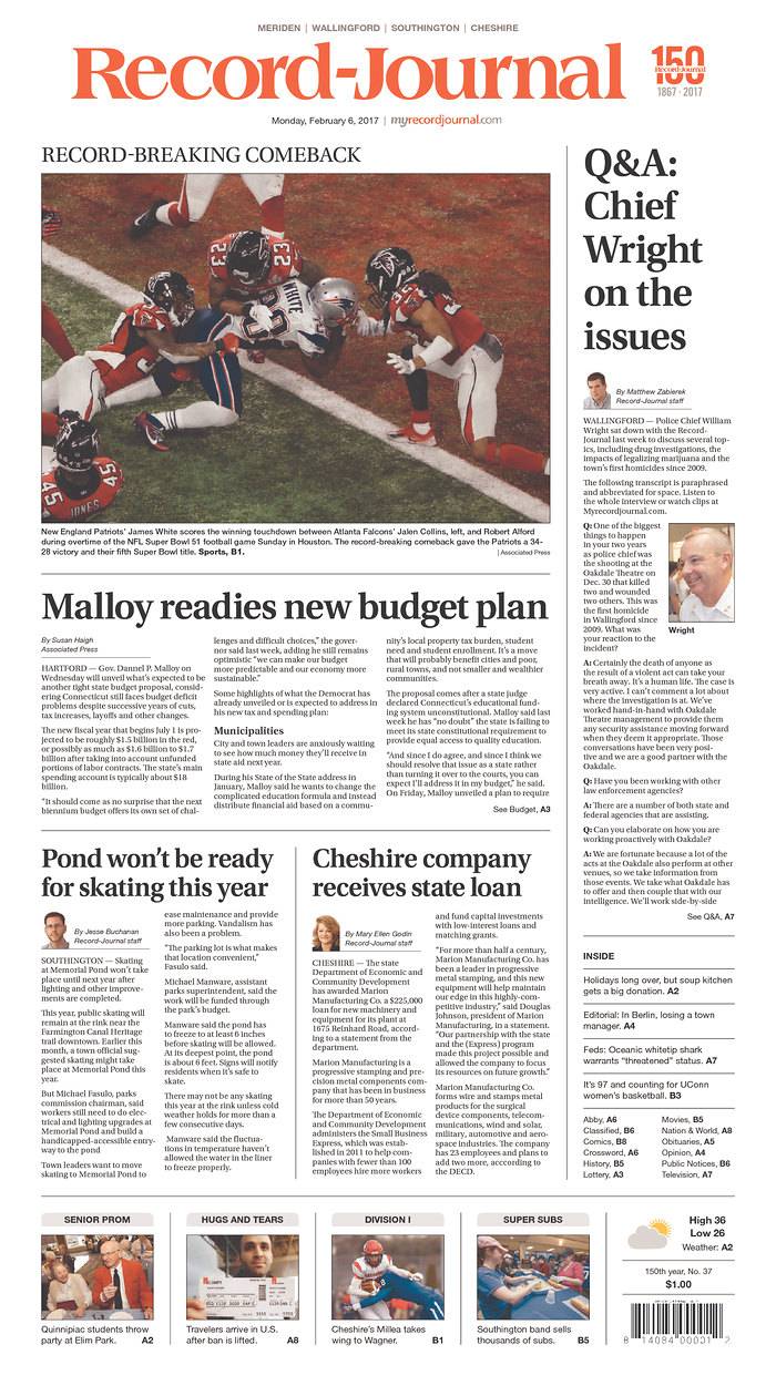 Patriots newspaper front pages: Boston Globe, Herald - Sports Illustrated