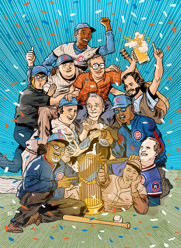 Cubs icons celebrate World Series title in SI illustration - Sports ...
