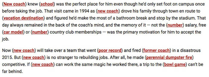 College football Mad Libs: Build your own preseason narrative - Sports ...