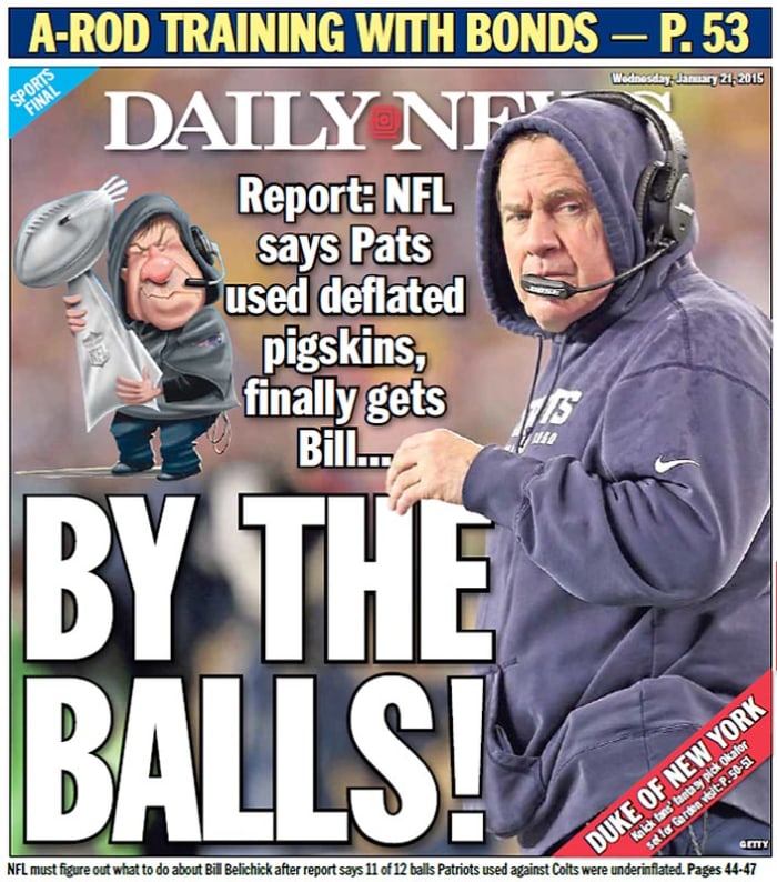 Deflategate headlines showcase best of New York tabloids - Sports ...
