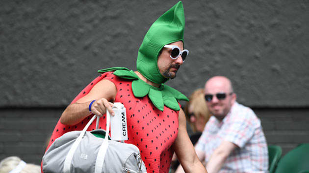 Wimbledon strawberry suit man: funny photos - Sports Illustrated