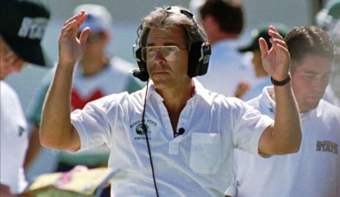 Former Michigan State Spartans coach Nick Saban was always seen as ...