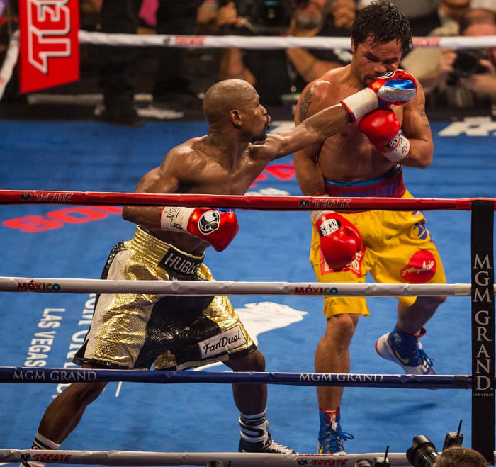 Mayweather vs Pacquiao: Crowd boos when Floyd beats Manny - Sports ...