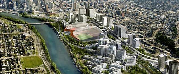Calgary Flames propose new arena and fieldhouse/stadium - Sports ...
