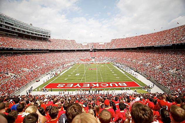 Everything revolves around the horseshoe at Ohio State's Ohio Stadium ...